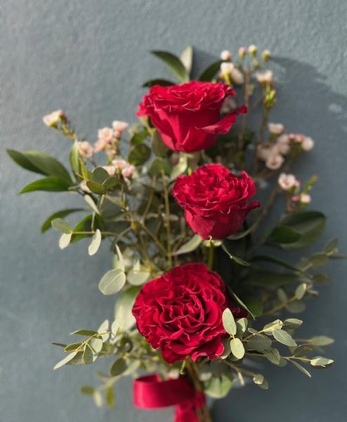 Classic Red Rose Collection - 3 roses of love