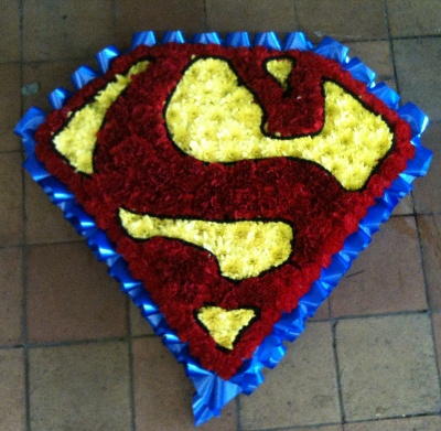 Funeral Flowers - Superman childs tribute